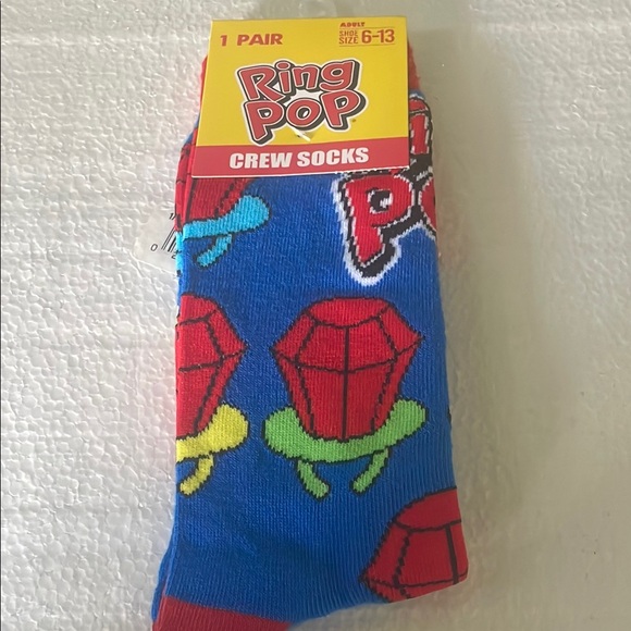 Underwear & Socks | Ring Pop Blue Crew Socks | Poshmark